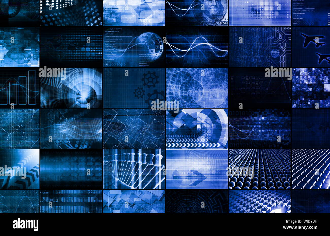 Emerging Technologies Around the World as Art Stock Photo - Alamy