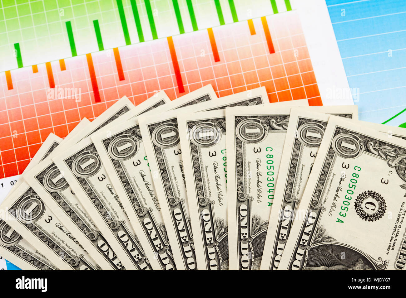 Money and Diagram Stock Photo - Alamy