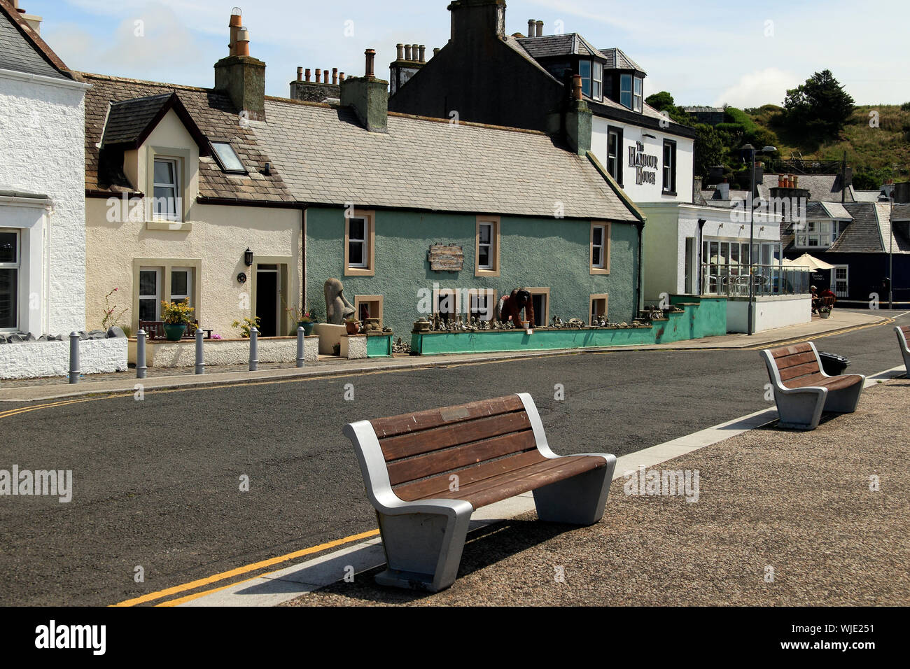 Waterfront, Portpatrick, Dumfries & Galloway, Scotland, UK Stock Photo ...