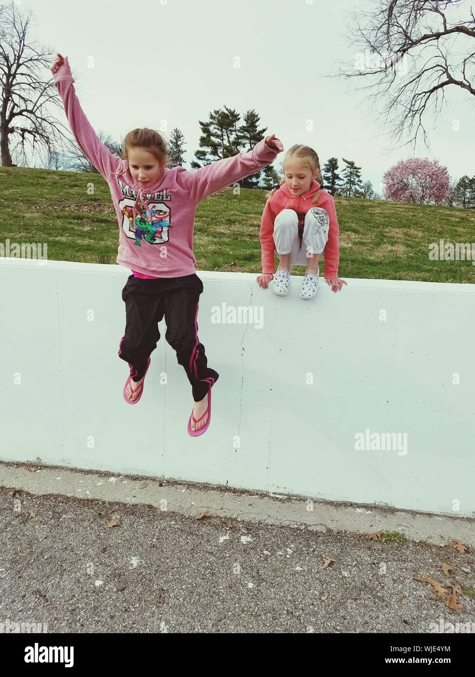 Jumping over the wall hi-res stock photography and images - Alamy