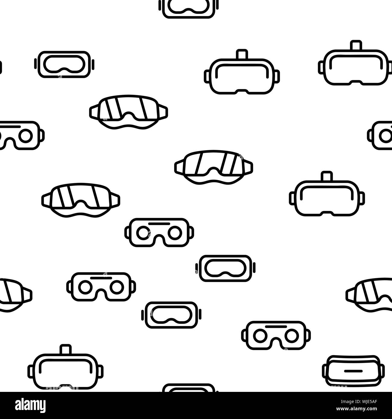 Goggles simulator Black and White Stock Photos & Images - Alamy