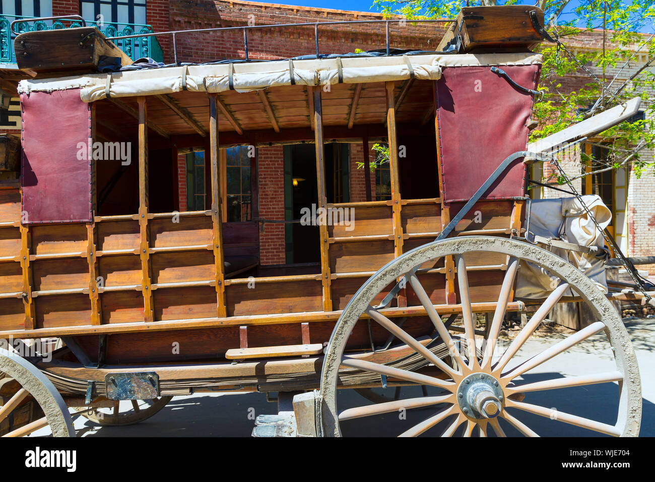 California Columbia carriage in a real old Western Gold Rush Town in ...