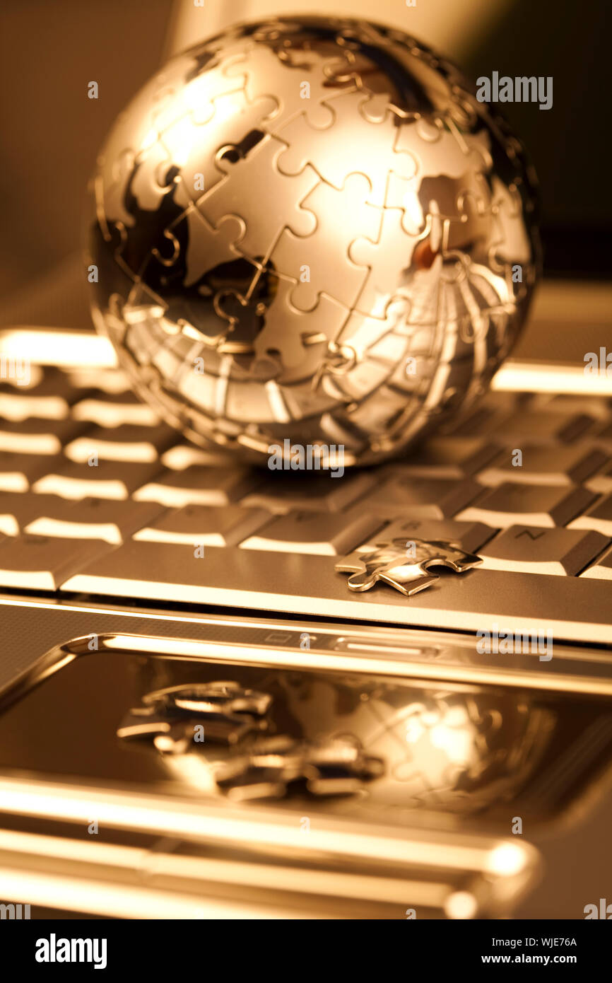 World and computer Stock Photo - Alamy