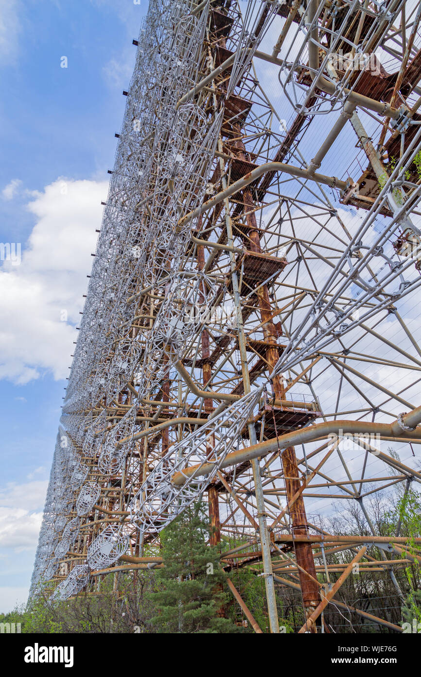 Former military Duga radar system in Chernobyl Exclusion Zone, Ukraine ...