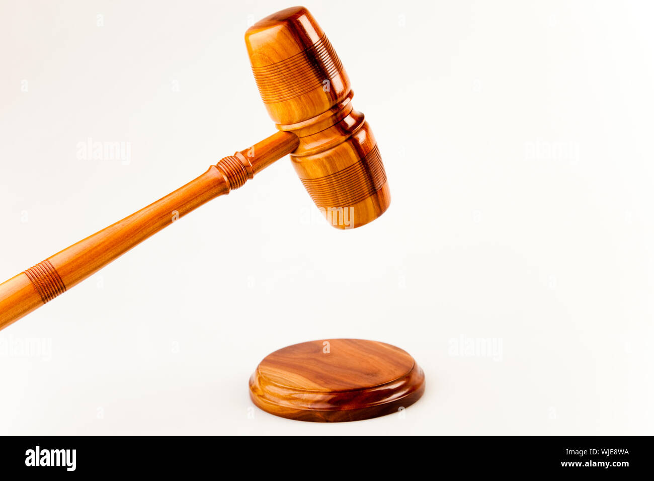 Judges wooden gavel Stock Photo - Alamy