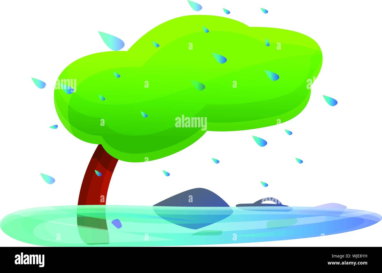 Woman Blowing Wind Illustration Stock Photos & Woman Blowing Wind ...