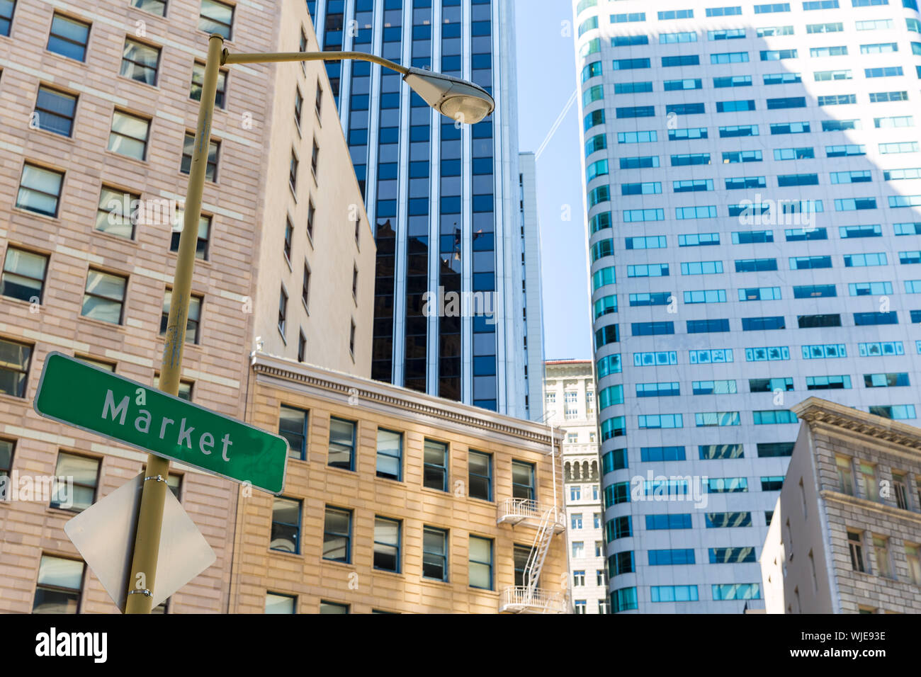 San Francisco Market Street Downtown in California USA Stock Photo - Alamy