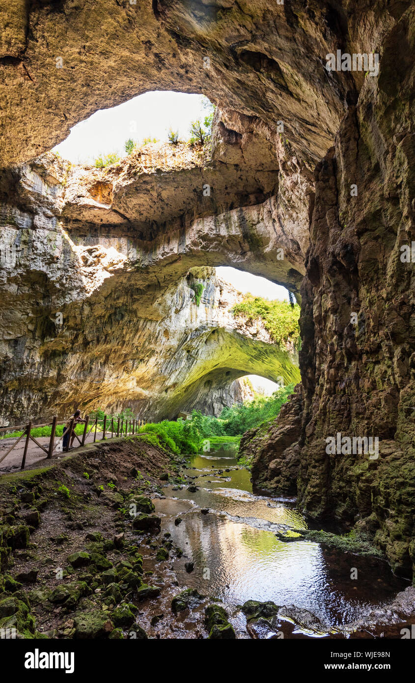 Devetashka cave is a large karst cave near Lovech. It has been occupied ...