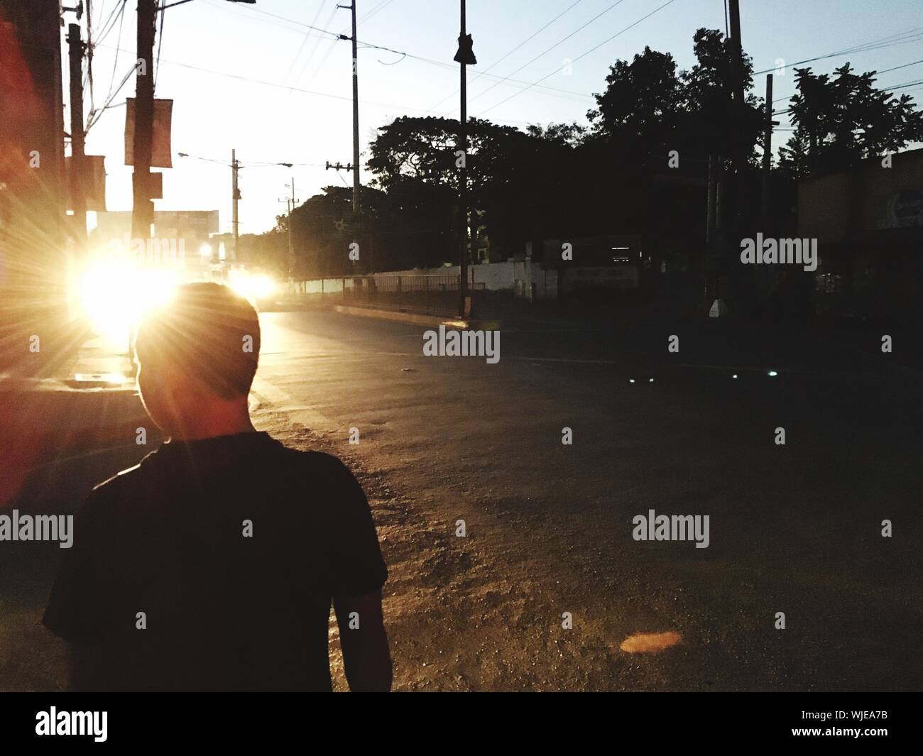 Walking man back hi-res stock photography and images - Alamy
