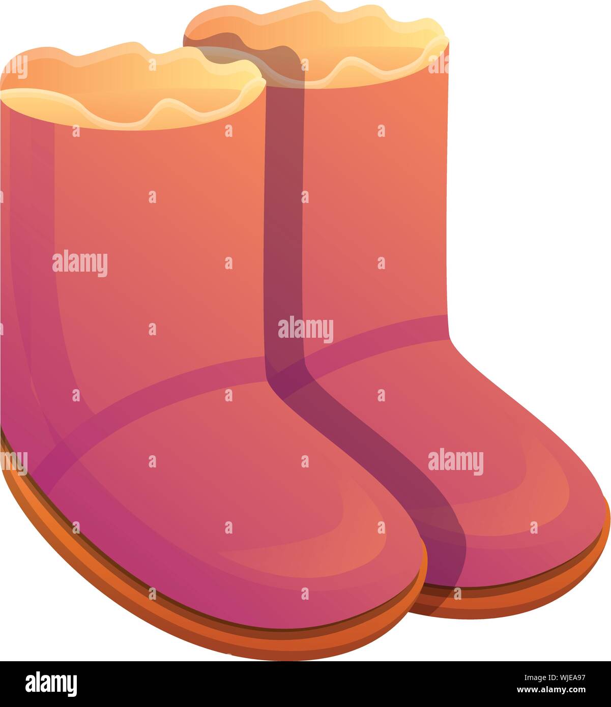 Kid ugg boots icon. Cartoon of kid ugg boots vector icon for web design ...