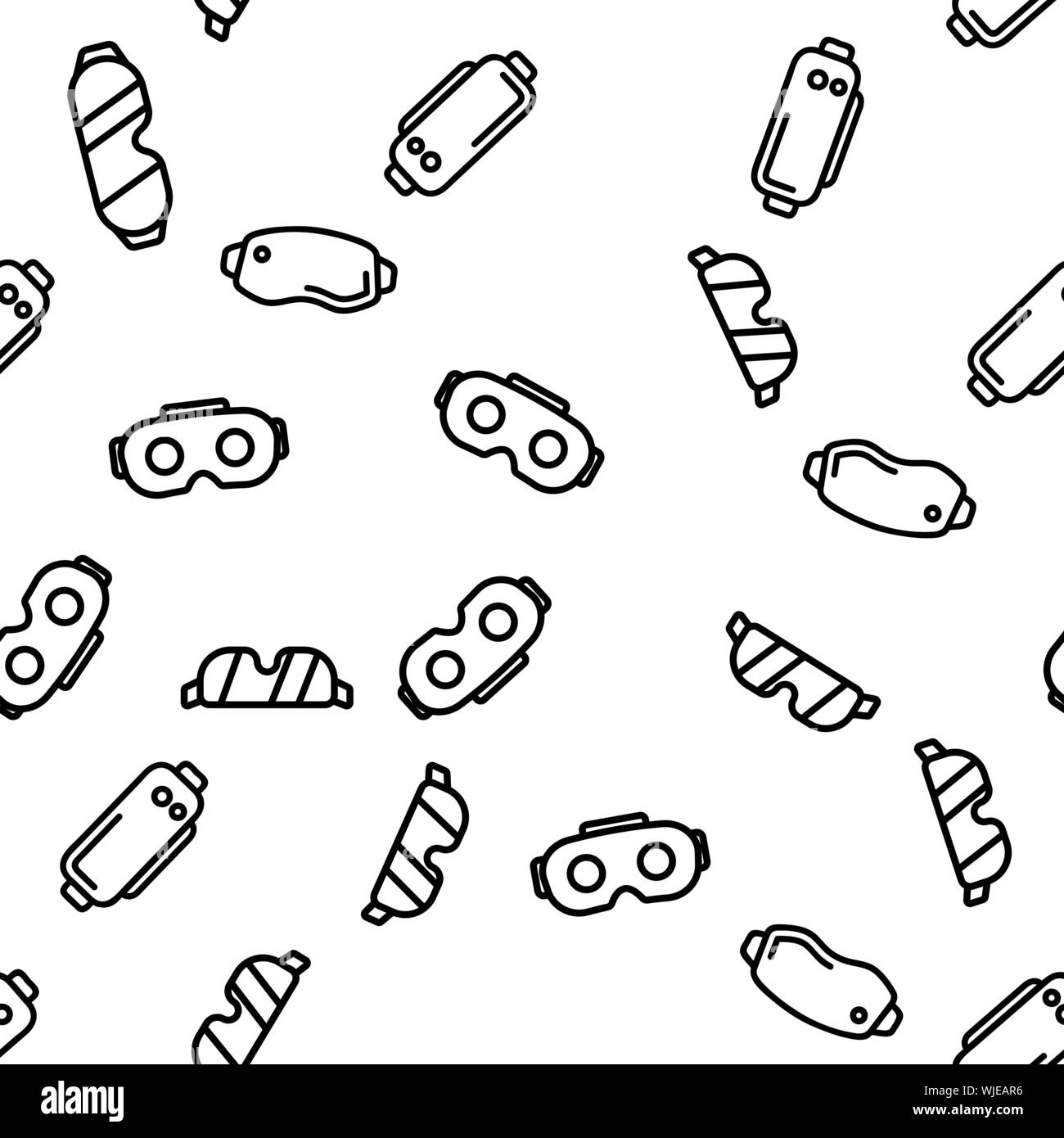 Game Goggles Vector Seamless Pattern Stock Vector Image & Art - Alamy