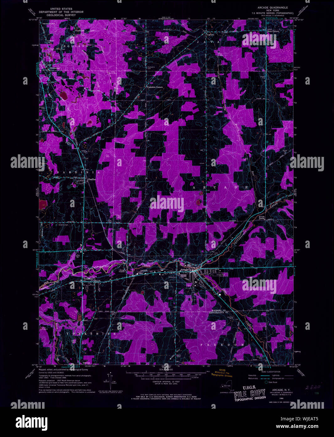 Map of arcade new york hi-res stock photography and images - Alamy