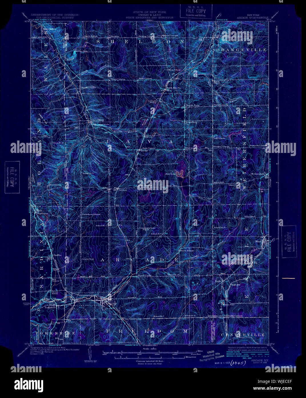 Map Of Arcade New York High Resolution Stock Photography and Images - Alamy