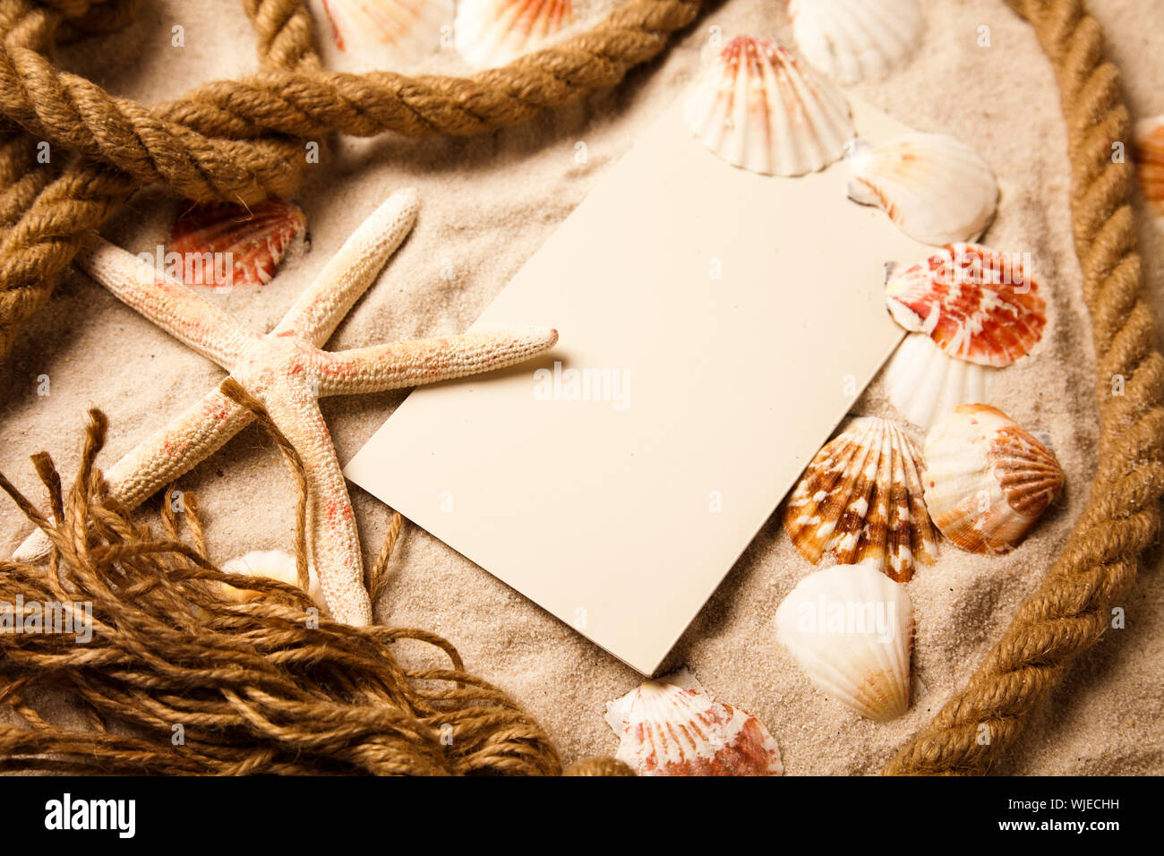 Messages between sands and shells Stock Photo - Alamy