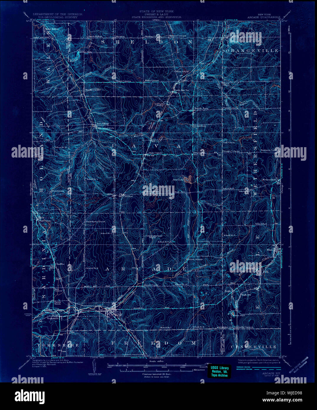 Map Of Arcade New York High Resolution Stock Photography and Images - Alamy