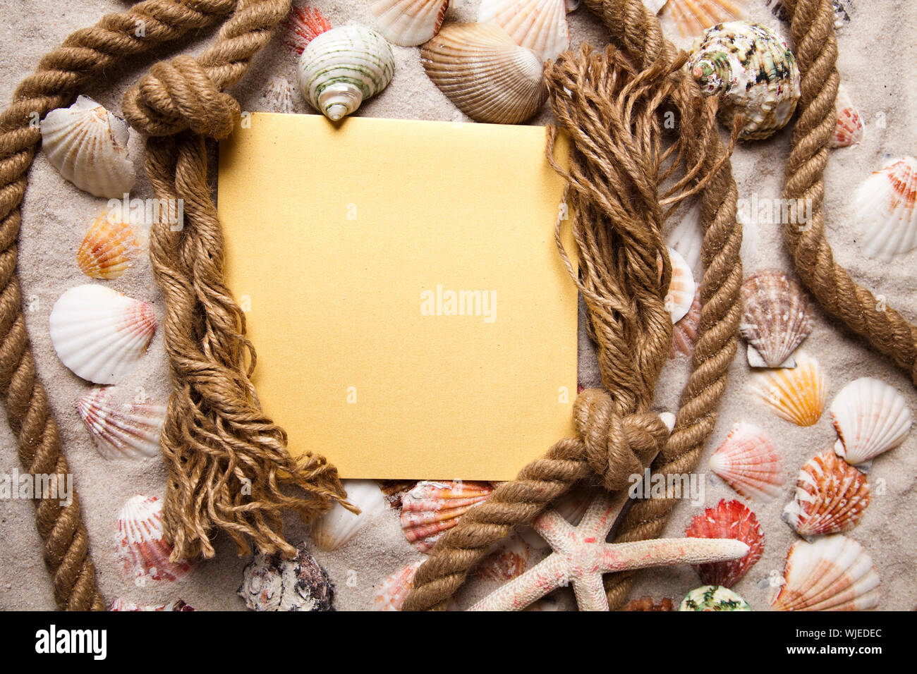 Messages between sands and shells Stock Photo - Alamy