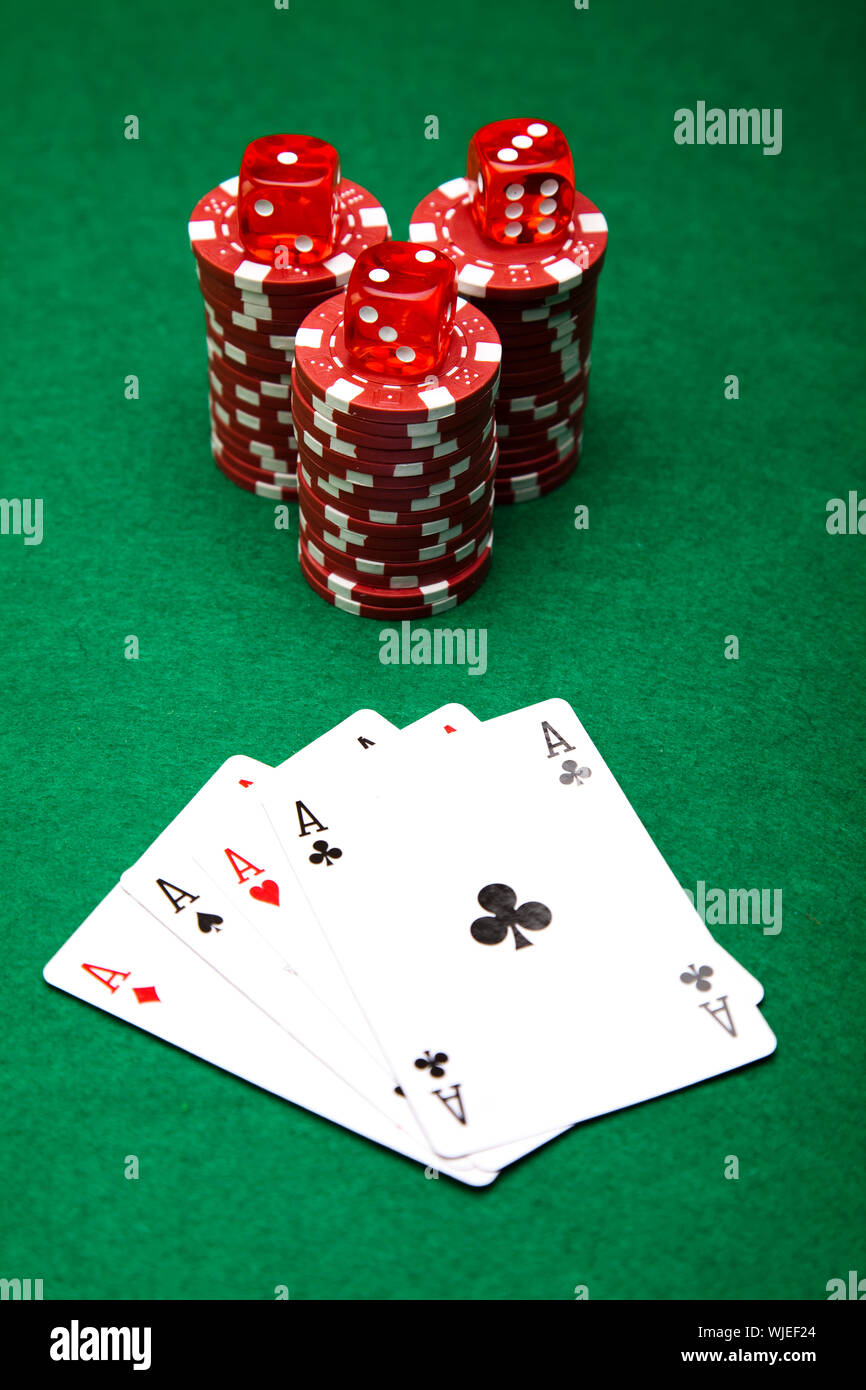 Cards & Chips Stock Photo - Alamy