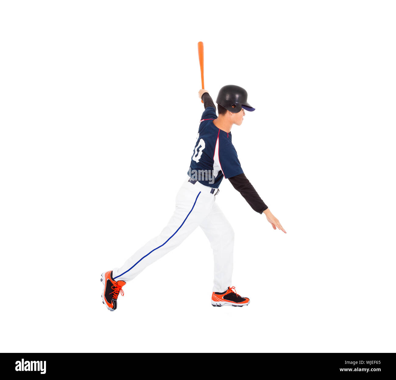 Baseball player hitting ball hi-res stock photography and images - Alamy