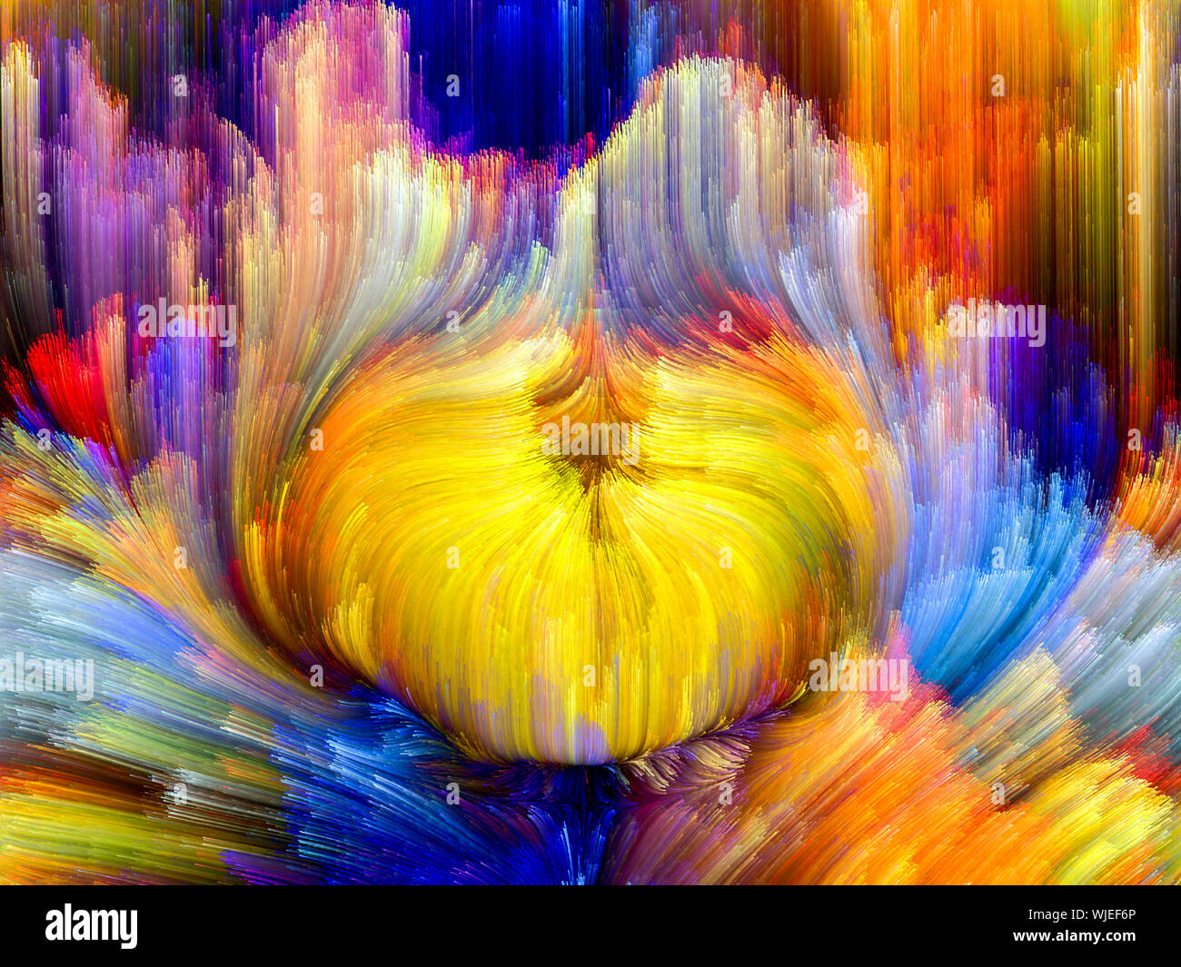 Colors In Bloom series. Design composed of fractal color textures as a ...