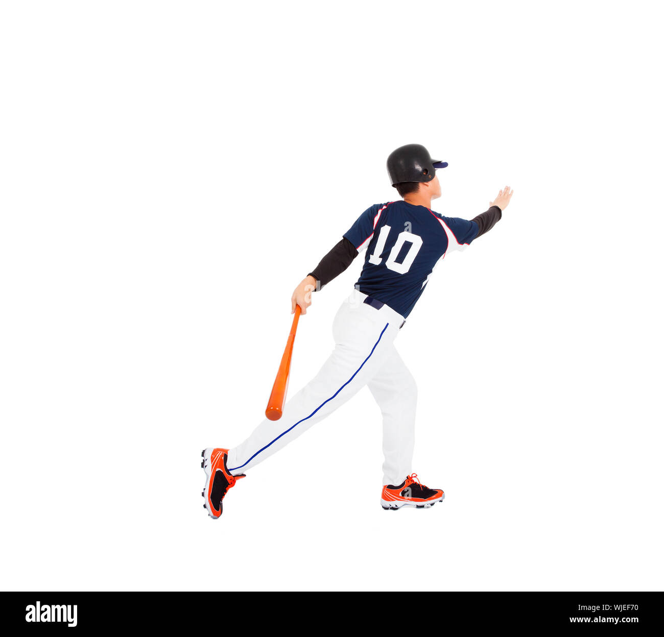 Baseball player hitting ball hi-res stock photography and images - Alamy