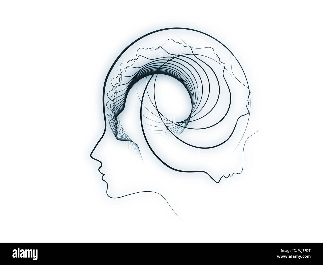 Silhouette human soul on Cut Out Stock Images & Pictures - Alamy