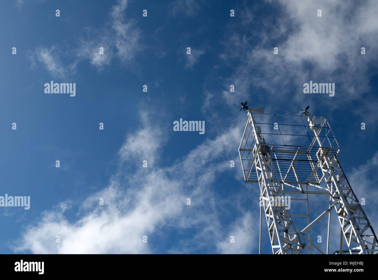It is the anemoscope with blue sky Stock Photo - Alamy