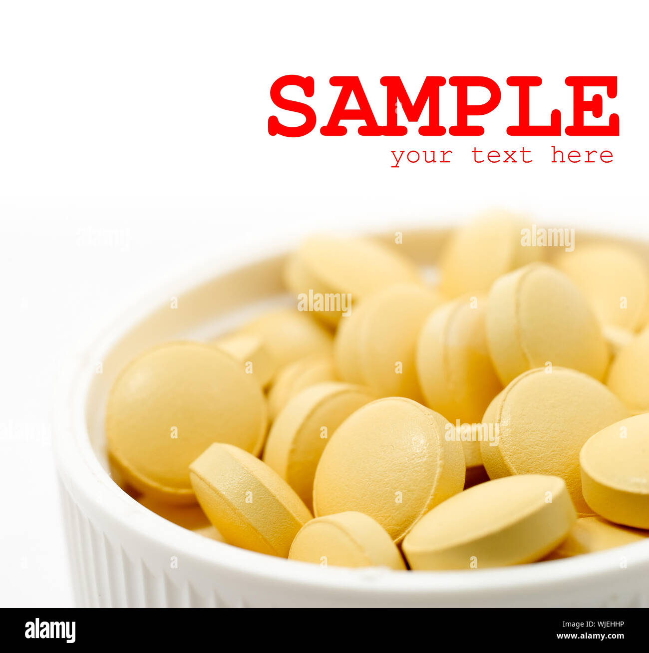 Here are a lot of pills out the bottle Stock Photo - Alamy
