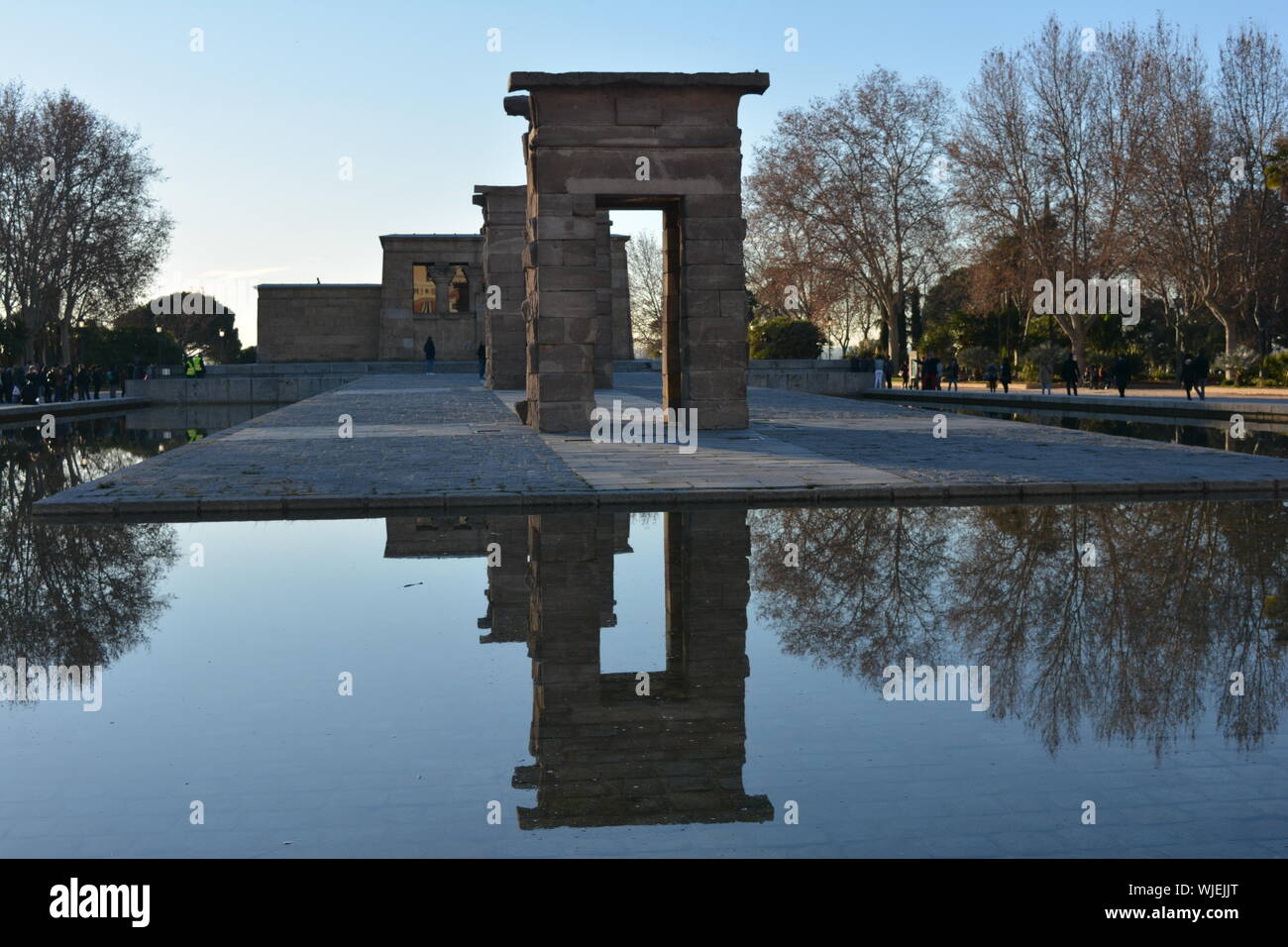 Temple of Debod-An ancient Egyptian temple in Madrid, Spain Stock Photo ...