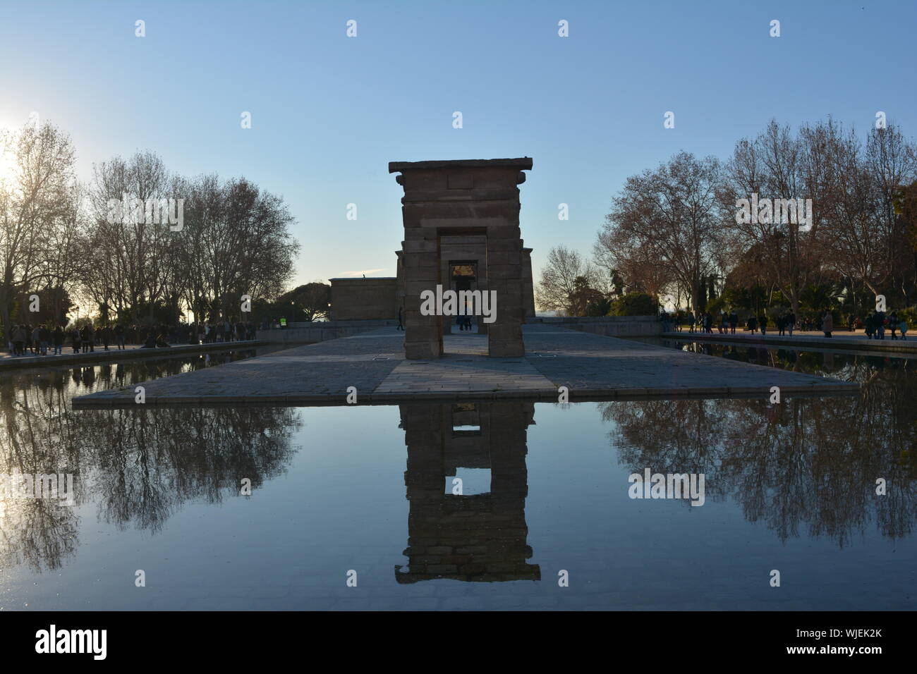 Temple of Debod-An ancient Egyptian temple in Madrid, Spain Stock Photo ...