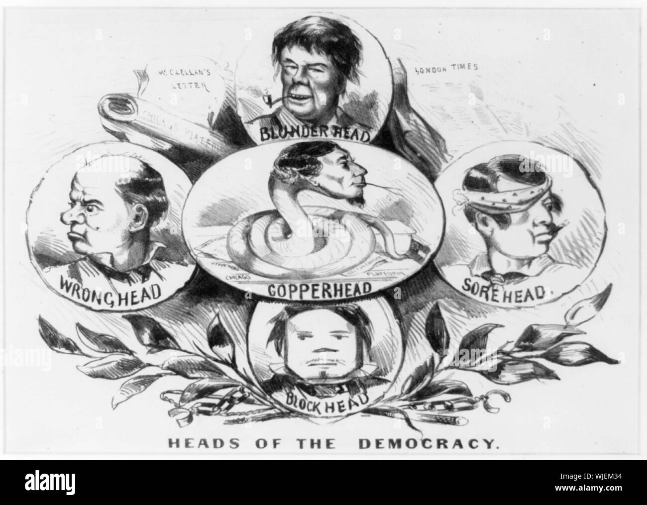 Heads of the democracy Stock Photo - Alamy