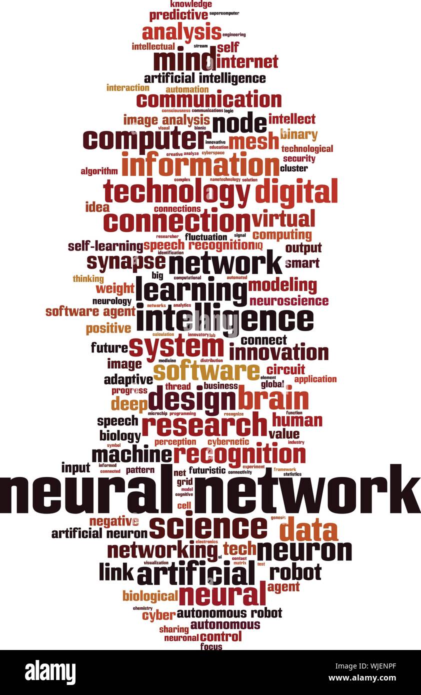 Neural network word cloud concept. Collage made of words about neural ... Neural network word cloud concept. Collage made of words about neural ...