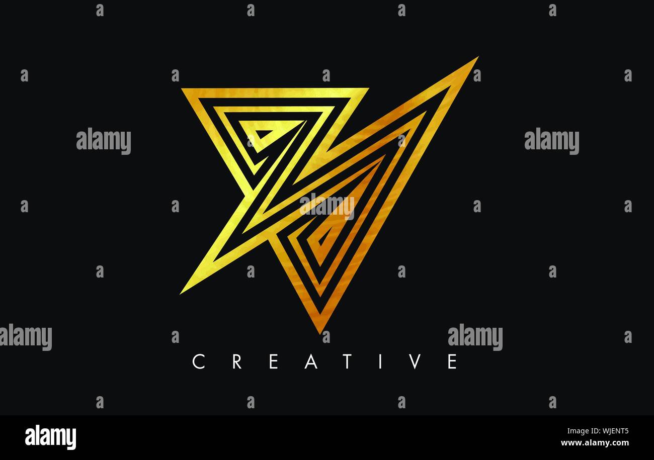V Letter Logo Icon Design in Golden Colors Texture. V Gold Logo Modern ...