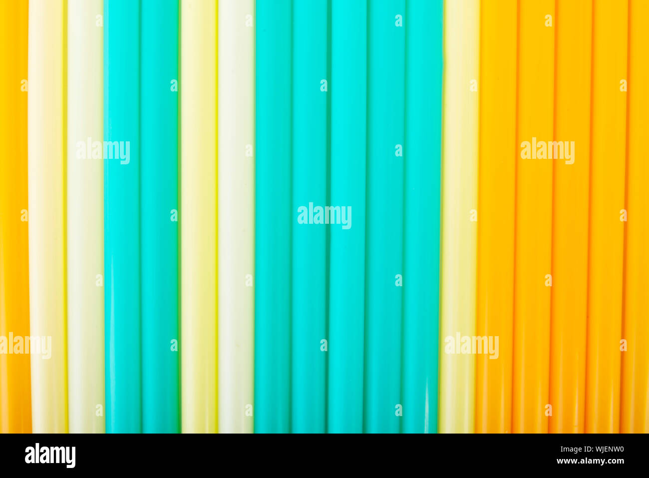 Composition of colorful straws. Blue, yellow or white Stock Photo - Alamy