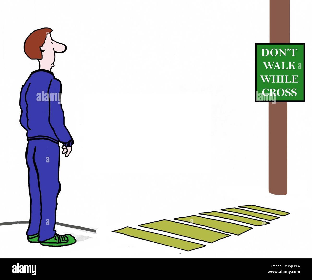 Walk dont Cut Out Stock Images & Pictures - Alamy