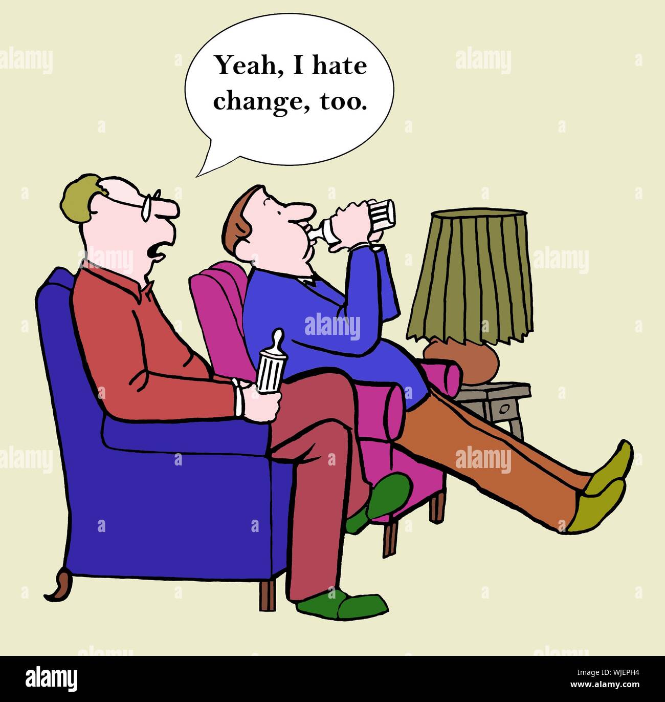 I hate change Stock Photo - Alamy