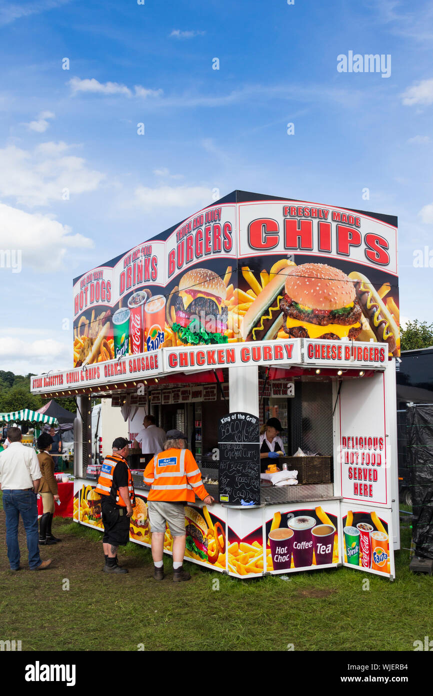 Generic takeaway fast food stall at the Royal Lancashire Show 2017 ...
