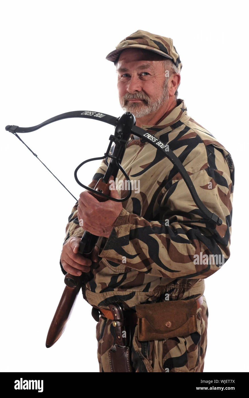 Holding Crossbow