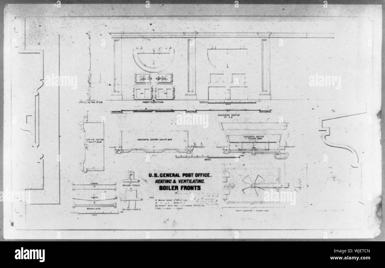 Heat and ventilating, boiler fronts Stock Photo - Alamy