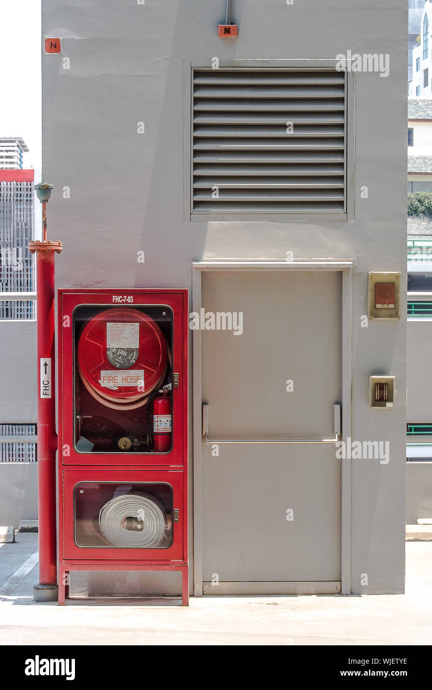 Red Fire Hose Box High Resolution Stock Photography and Images - Alamy