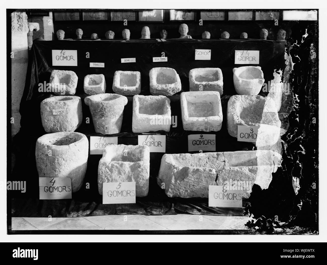 Hebrew dry measures, Hebrew liquid measures Stock Photo - Alamy