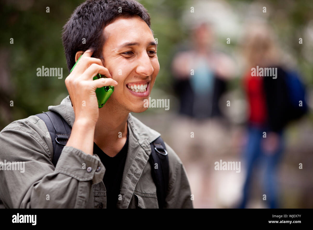 Talk Phone Outdoor Stock Photo - Alamy