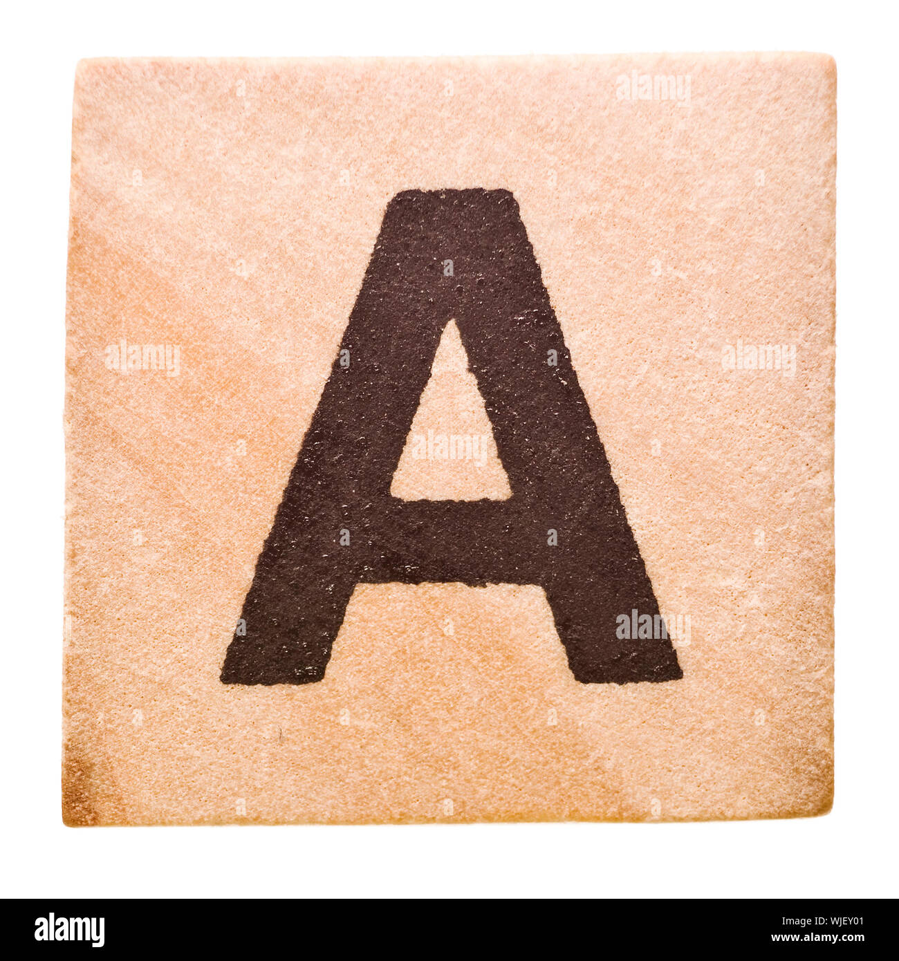 Block with Letter A isolated on white background Stock Photo - Alamy