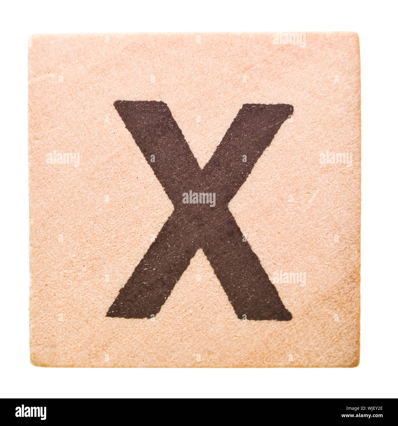 Block with Letter X isolated on white background Stock Photo - Alamy
