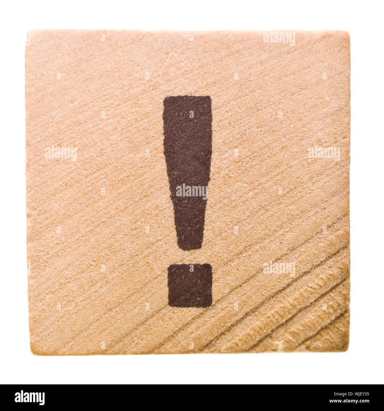 Block exclamation mark isolated hi-res stock photography and images - Alamy