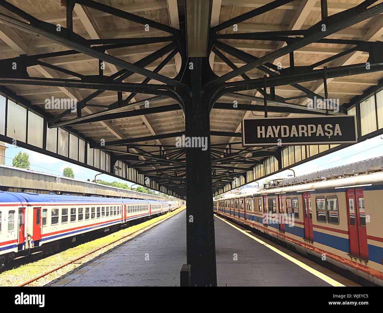 Hanging Station Sign High Resolution Stock Photography and Images - Alamy