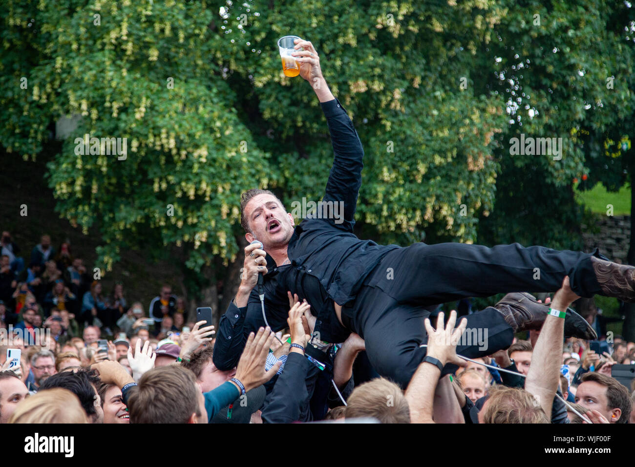 Trondheim, Norway. 17th, August 2019. The Norwegian punk rock band The ...