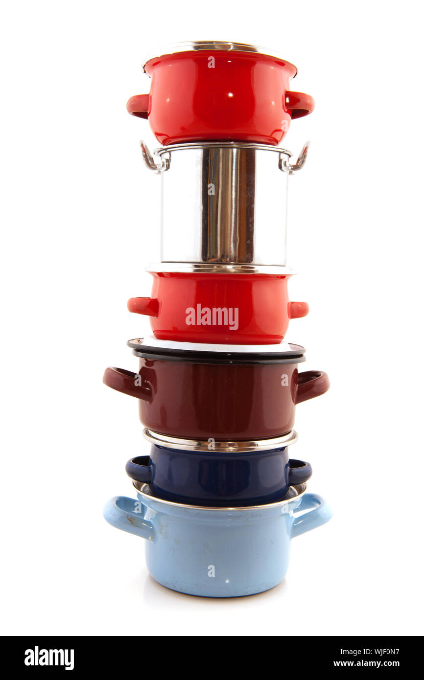 Pots and pans Cut Out Stock Images & Pictures - Alamy