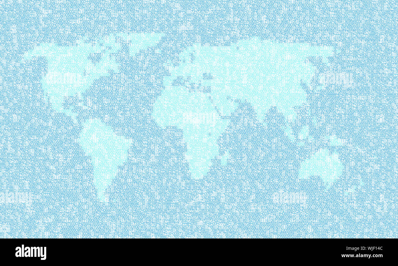 An illustration of a blue earth map numbers Stock Photo - Alamy