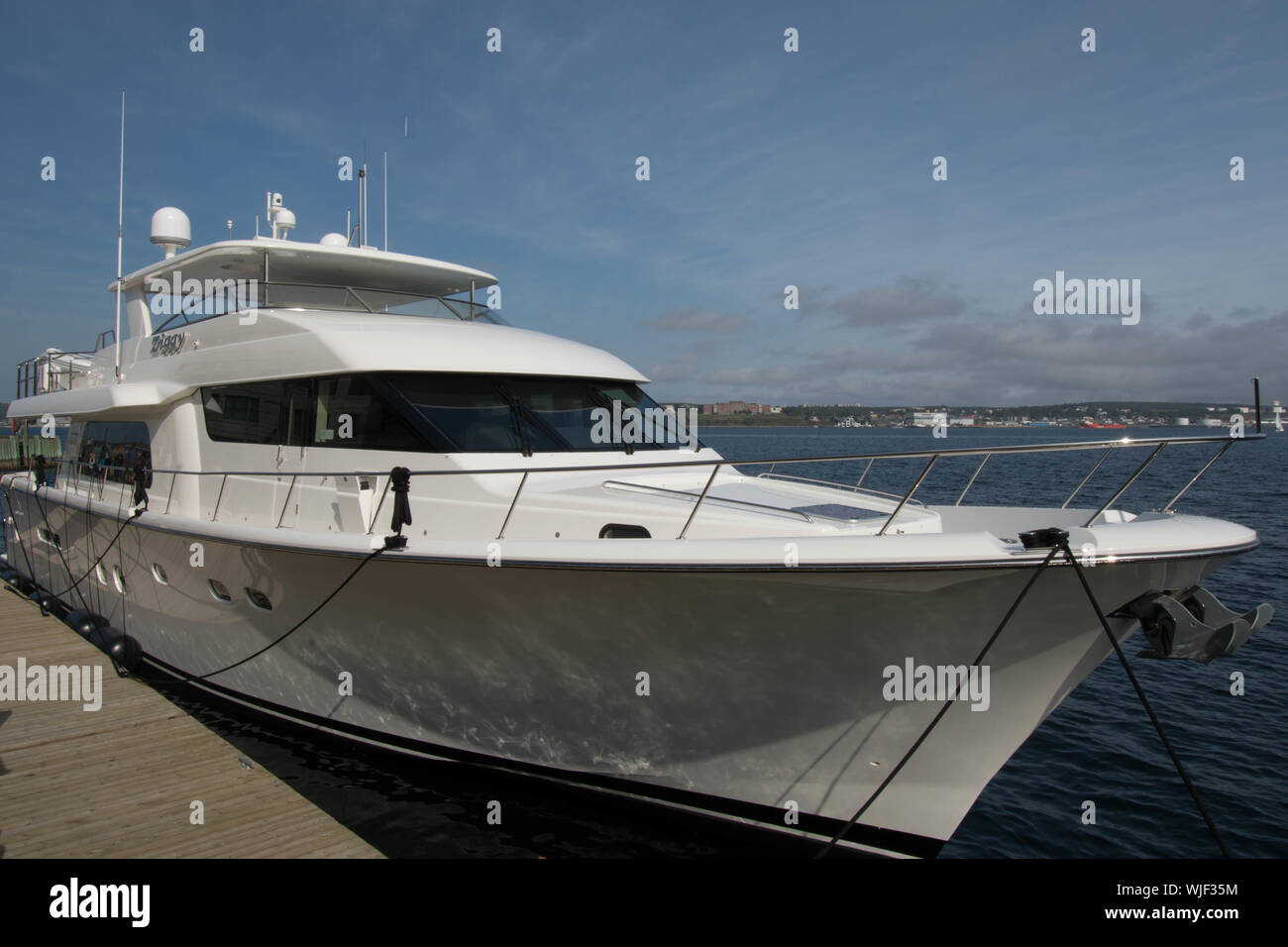 Ship in Halifax Harbour Nova Scotia Canada boat water sea large ...