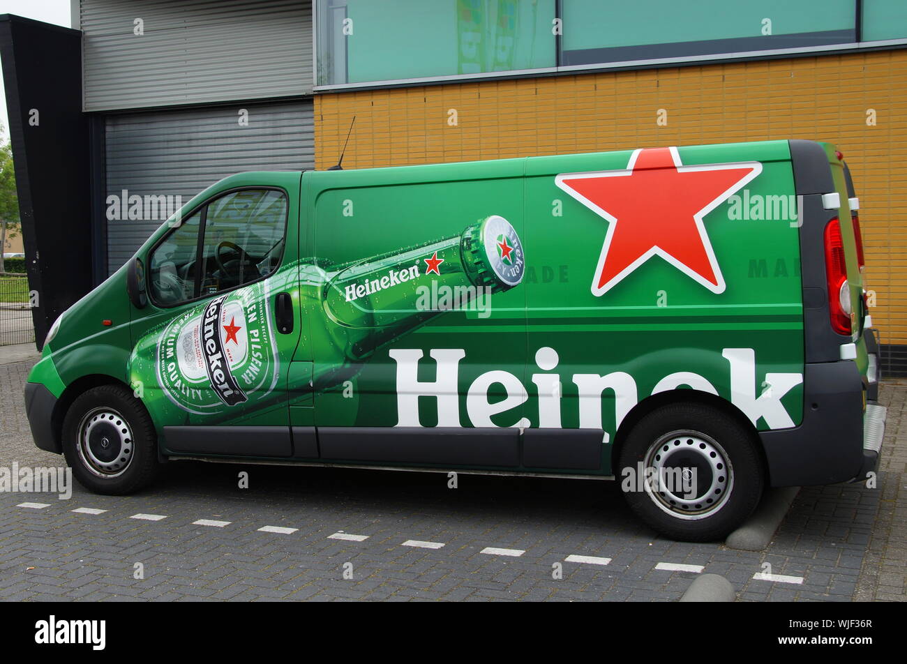 Almere, the Netherlands - May 19, 2016: Heineken delivery van parked in ...